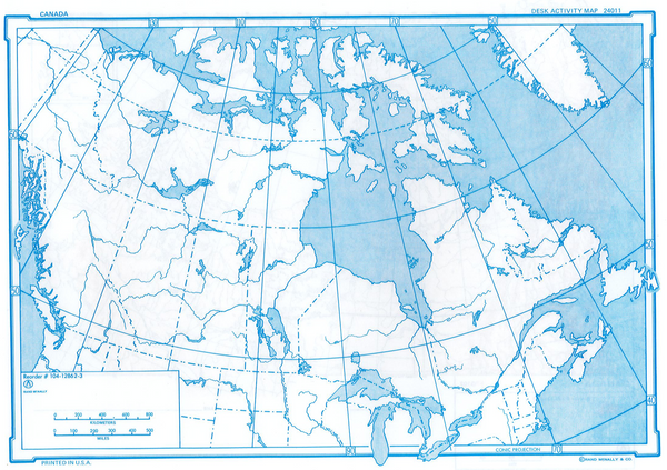 Canada 2 Sided Laminated Ledger Size Map | GeoMatters
